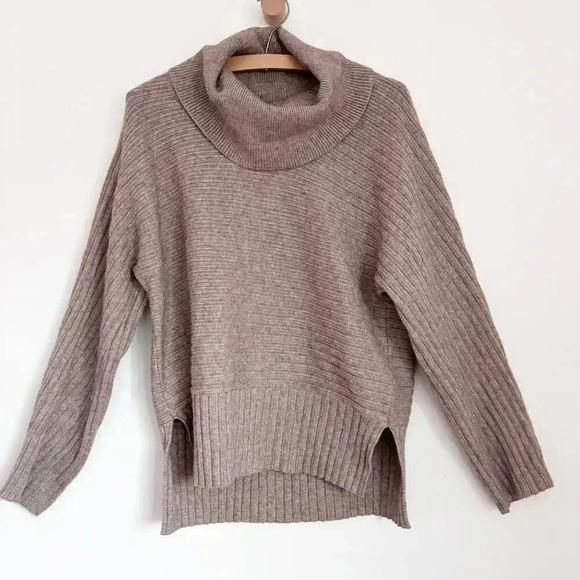 Anthropologie | Sweaters | Anthropologie Moth Brand Cowl Neck Ribbed ...